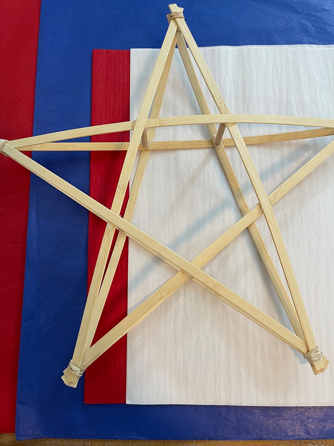 DIY Parol Kit makes 2 Parol Red Dark Blue red white - Etsy