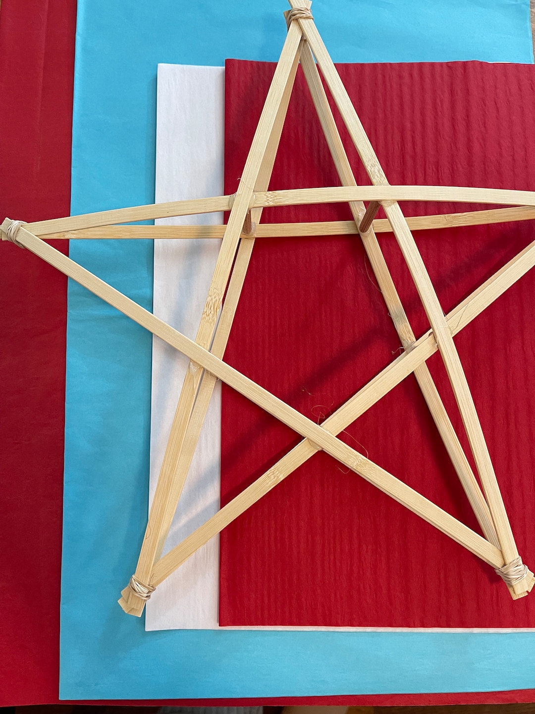 DIY Parol Kit makes 2 Parol Red Cyan Blue red white - Etsy