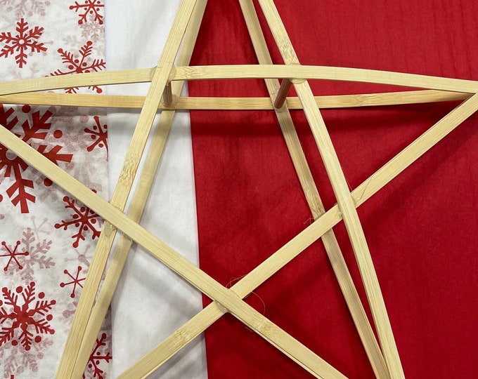 DIY Parol Kit (makes 2 Parol) - Snowflake+red+red +white - Etsy
