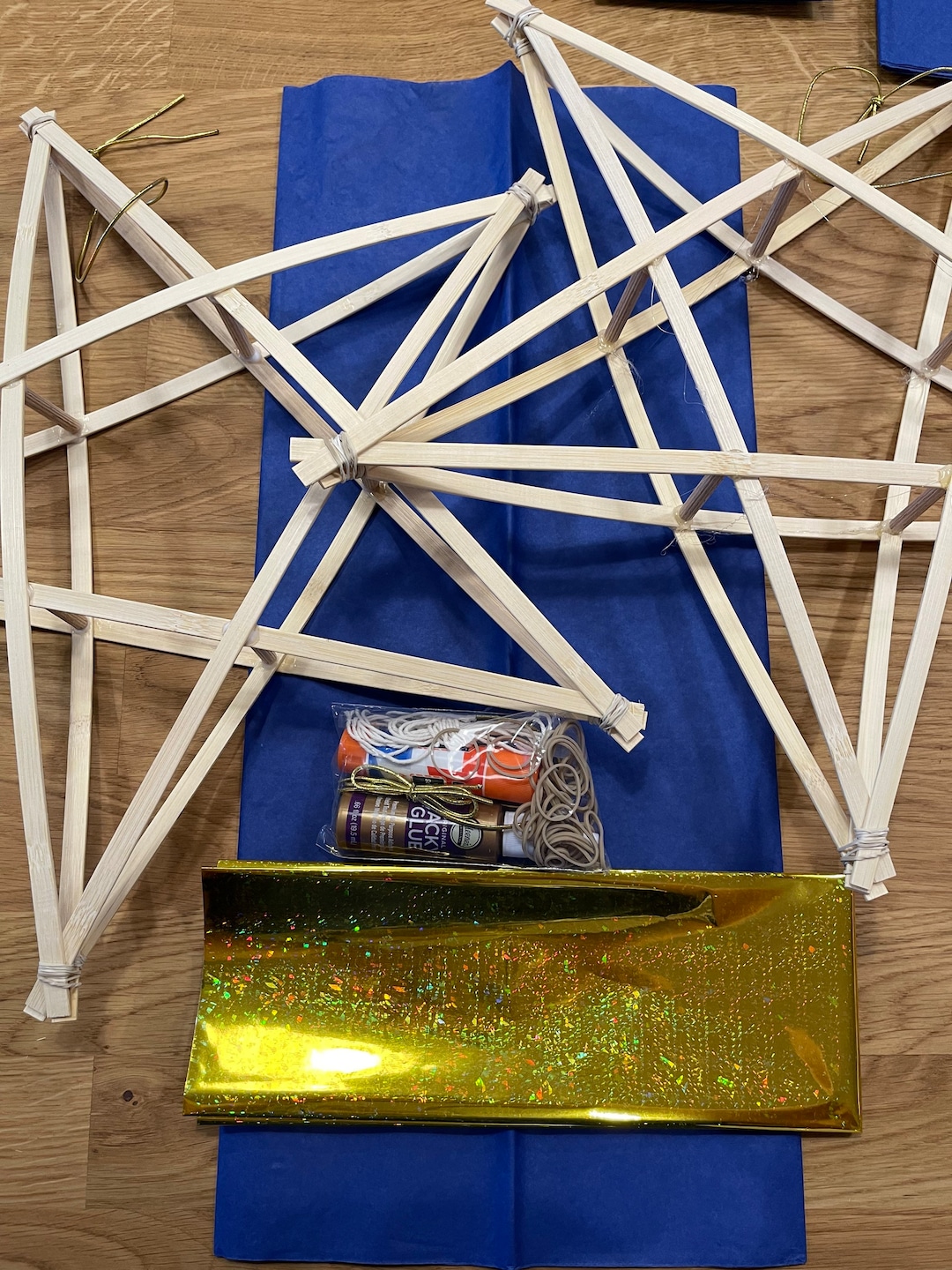 DIY Parol Kit makes 2 Parol Darkblue Paper Foil - Etsy