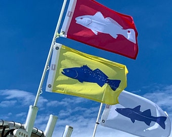 SE Inshore Slam Fish Flags Redfish, Sea Trout, Flouder Fishing Flags ...