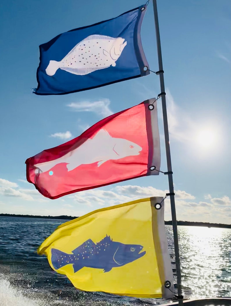 SE Inshore Slam Fish Flags - Redfish, Sea Trout, Flouder Fishing Flags ...