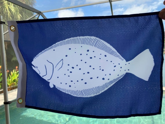 Flounder Fishing Flag | Etsy