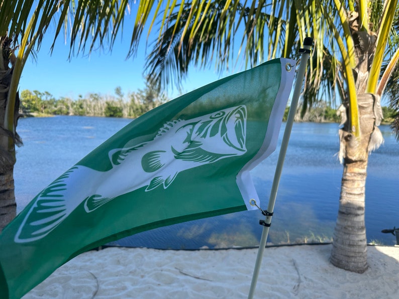 Largemouth Bass Fishing Flag - Etsy