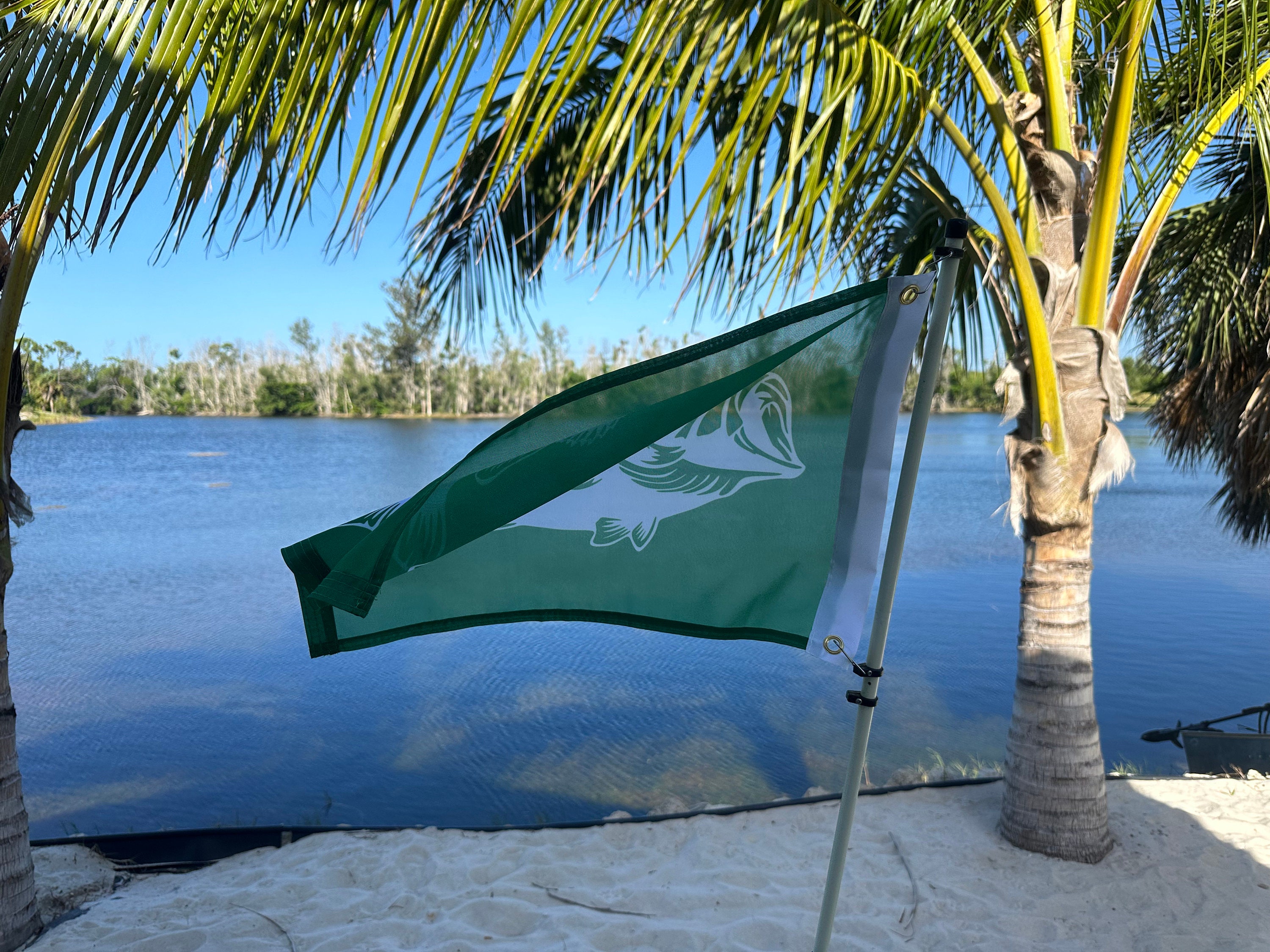 Largemouth Bass Fishing Flag - Etsy