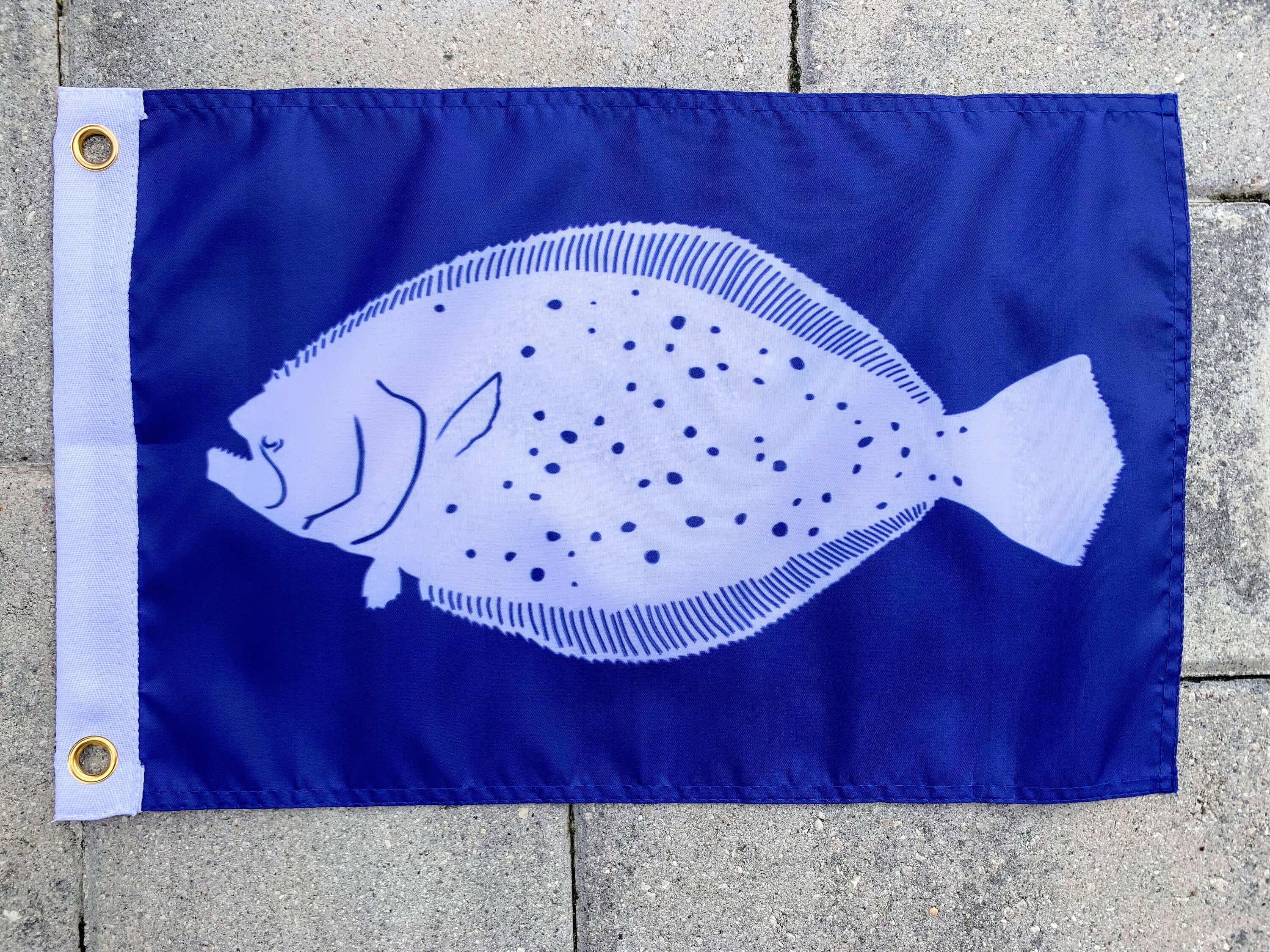 Flounder Fishing Flag - Etsy