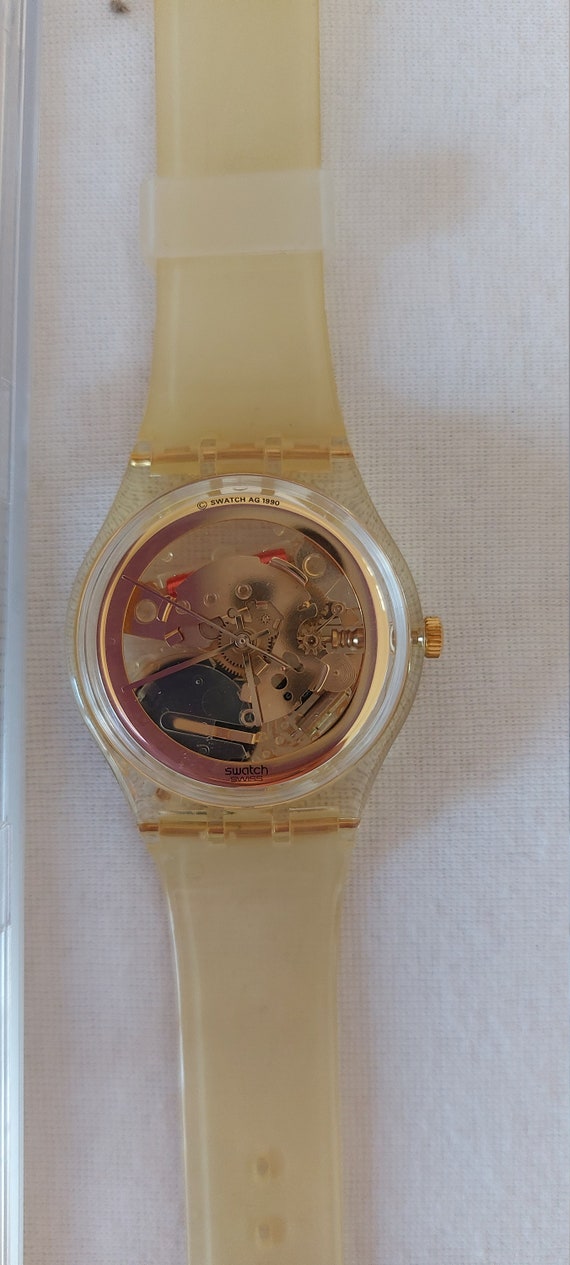 Golden Jelly #1 vintage swatch watch - Gem
