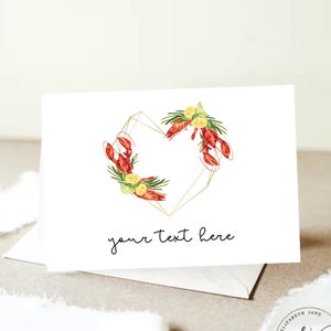 Crawfish Boil Wedding Shower Blank Editable Card, Printable Cards ...