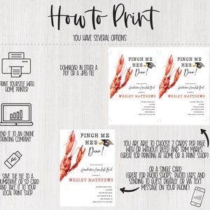 Crawfish Boil Graduation Invitation, Graduation Crawfish Party ...