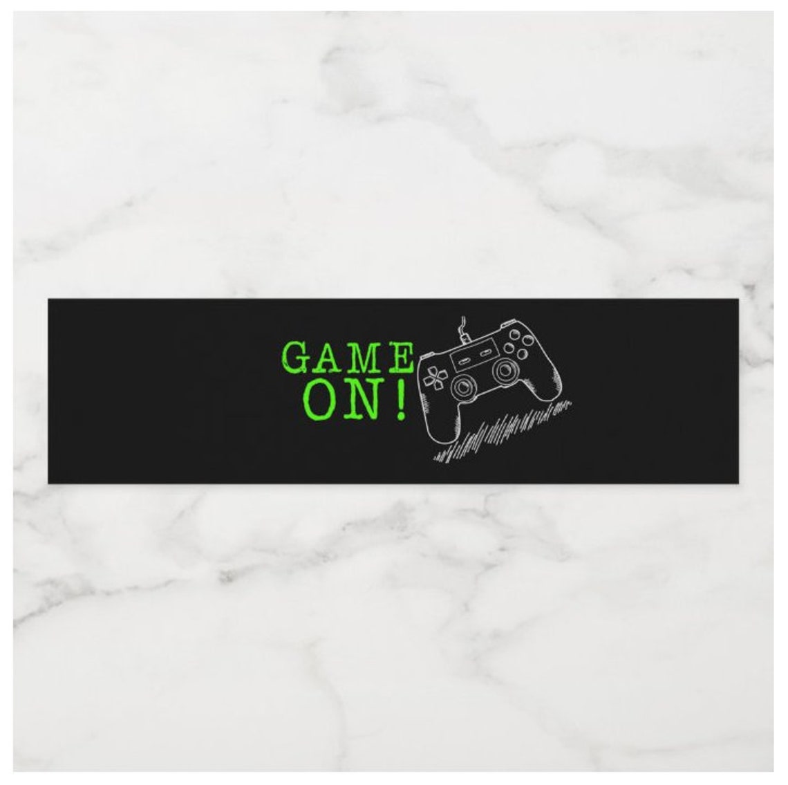 Gamer Party Drink Water Bottle Wrapper Labels Video Game | Etsy