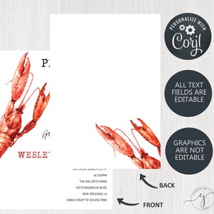 Crawfish Boil Graduation Invitation, Graduation Crawfish Party ...