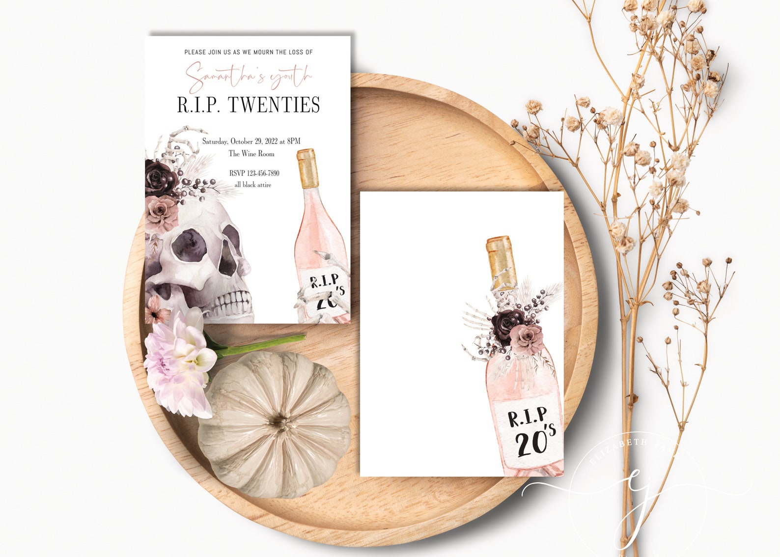 EDITABLE Death to 20's Birthday Invitation Template RIP - Etsy