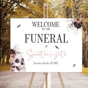 Editable Death to 20's Tombstone Template, Printable Yard Decoration ...