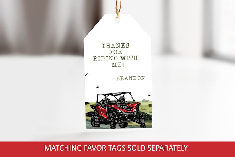 EDITABLE ATV Birthday Invitation - Men's off Road Birthday Invitation ...