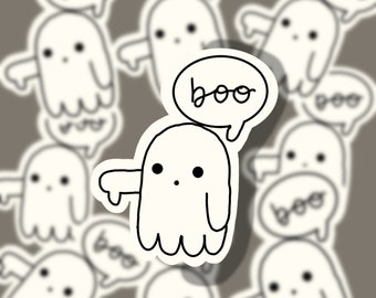Boo Thumbs Down Decal - Etsy