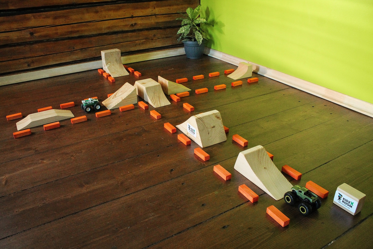 Hot Wheels Monster Jam Wooden Monster Truck Racing Track | Etsy