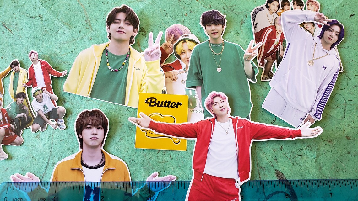 New BTS Butter Stickers 3 BTS Cut-out Stickers Butter | Etsy
