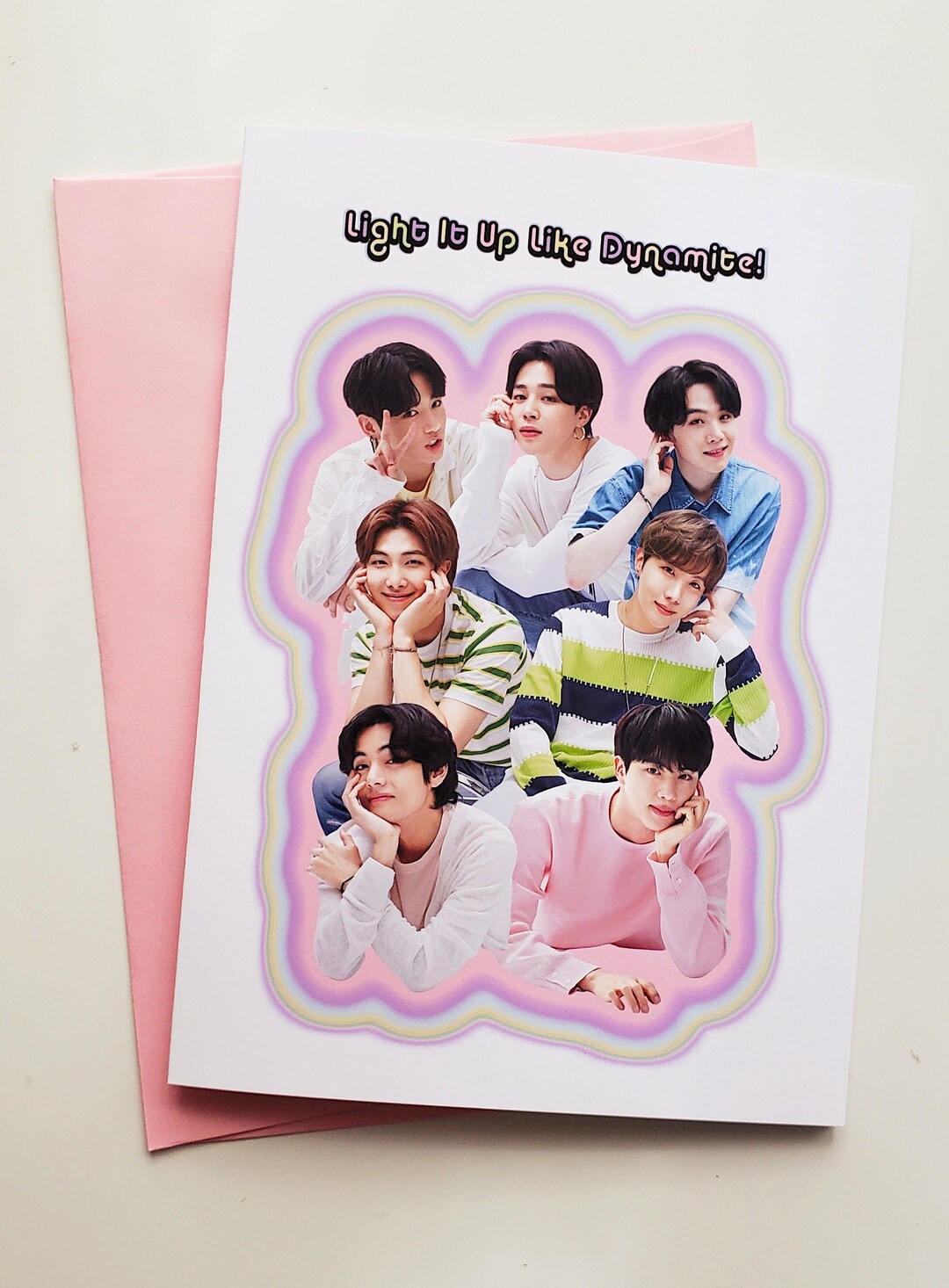 BTS Greeting Card Dynamite Card Free Shipping Made in - Etsy