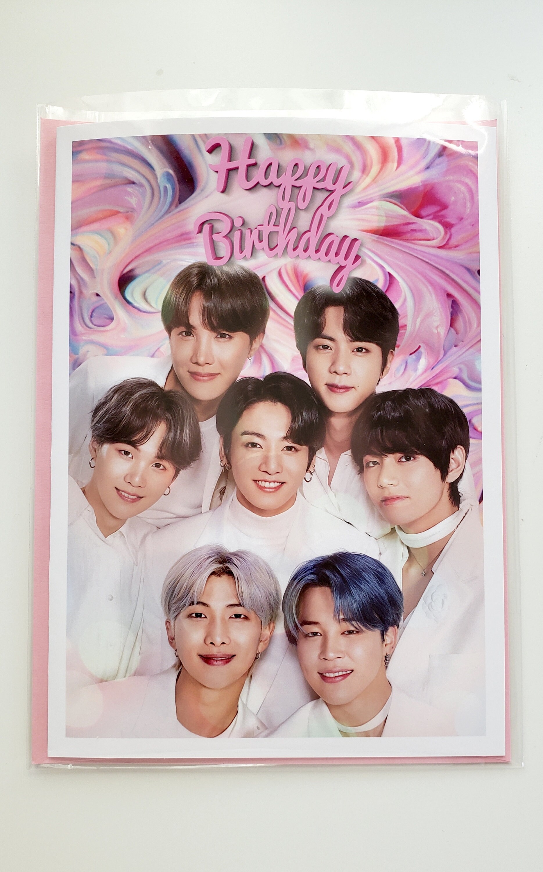 BTS Frosting Birthday Card BTS Card Free Shipping Made - Etsy
