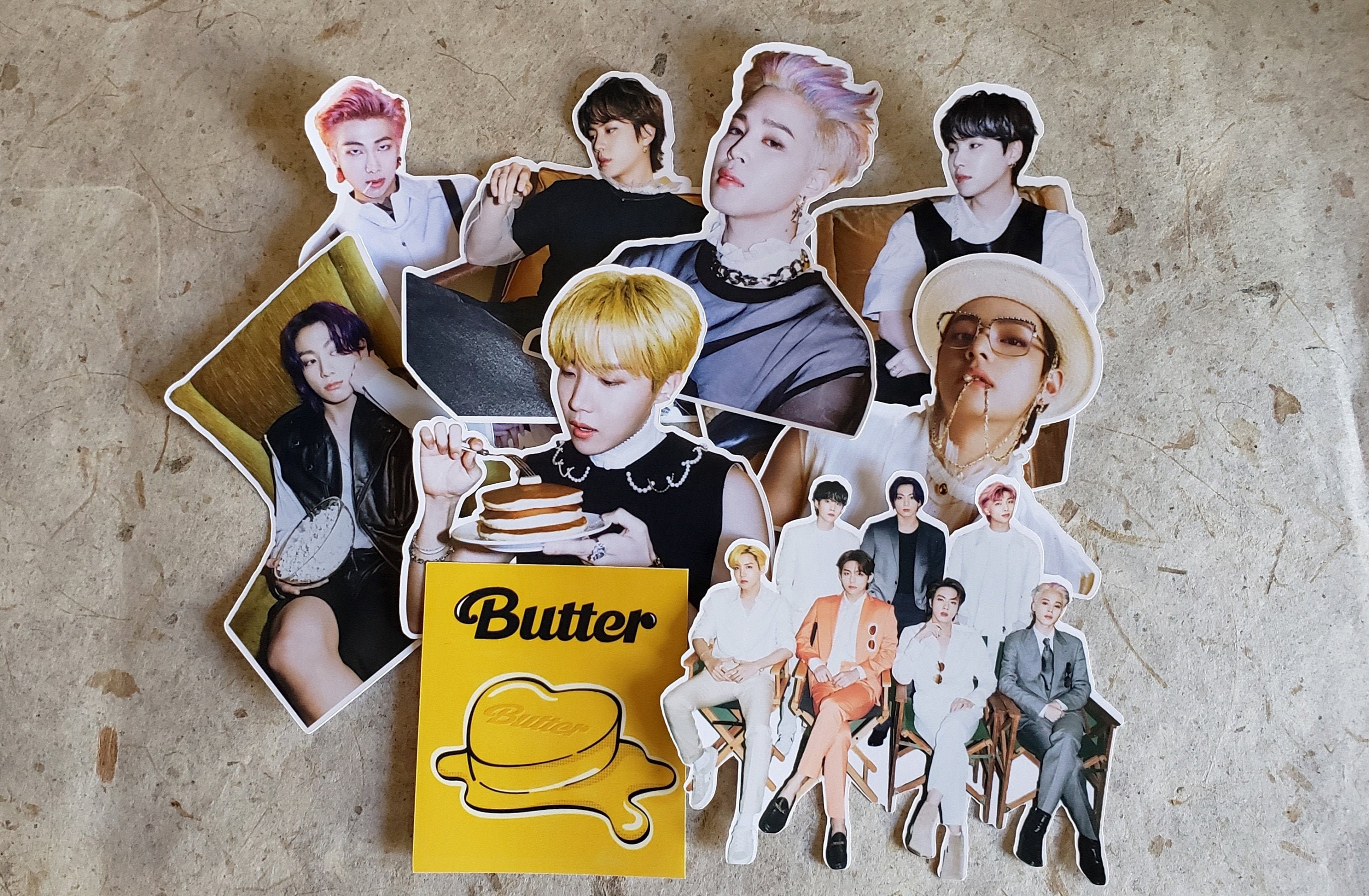 New BTS Butter Stickers 1 BTS Cut-out Stickers Teaser | Etsy