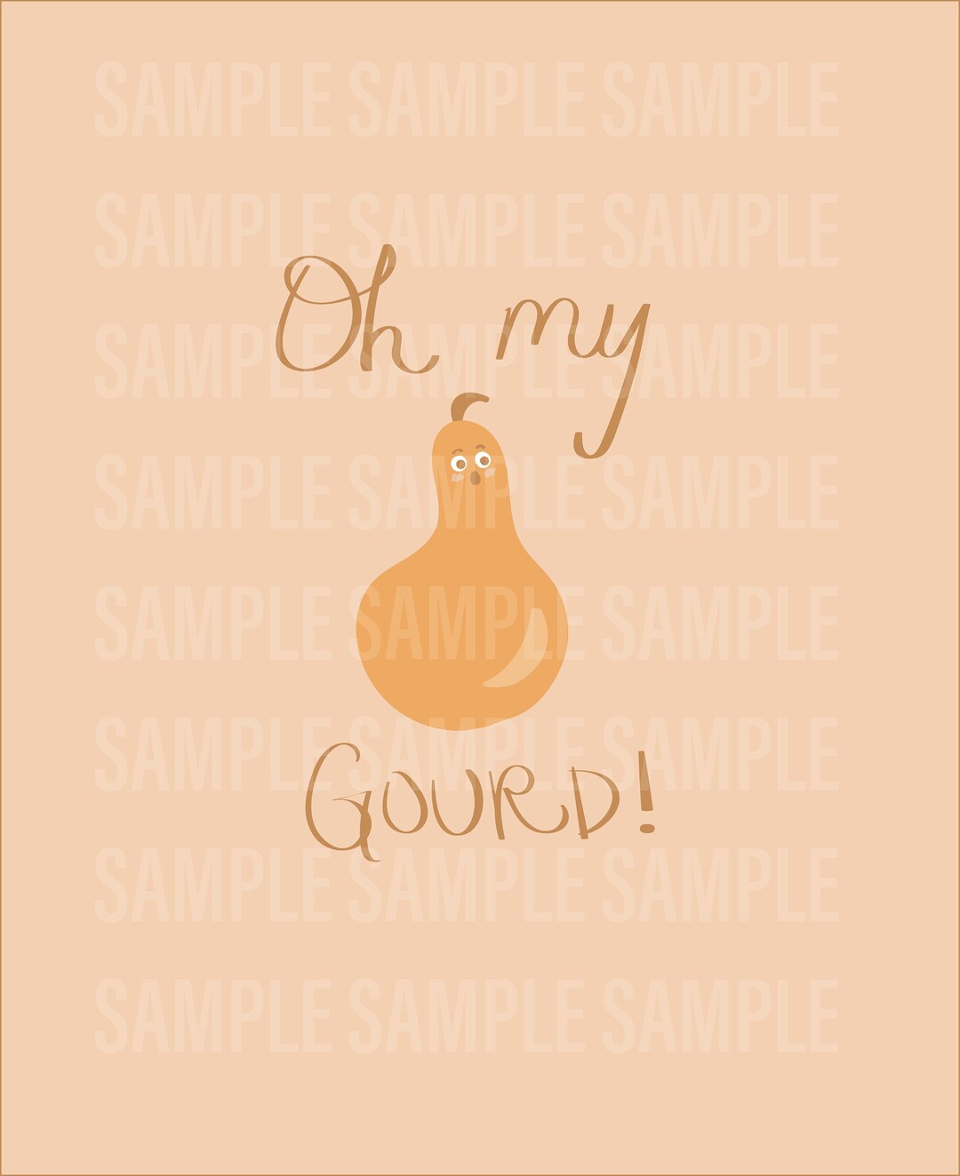 Halloween Printable Oh My Gourd - Etsy