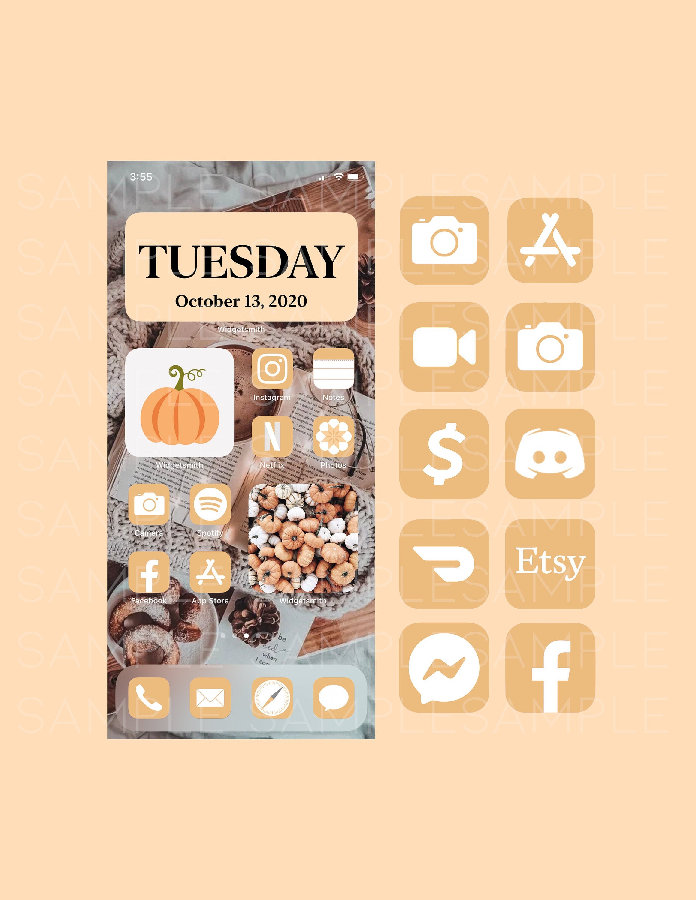 Fall Aesthetic IOS Icons Widget Photos - Etsy