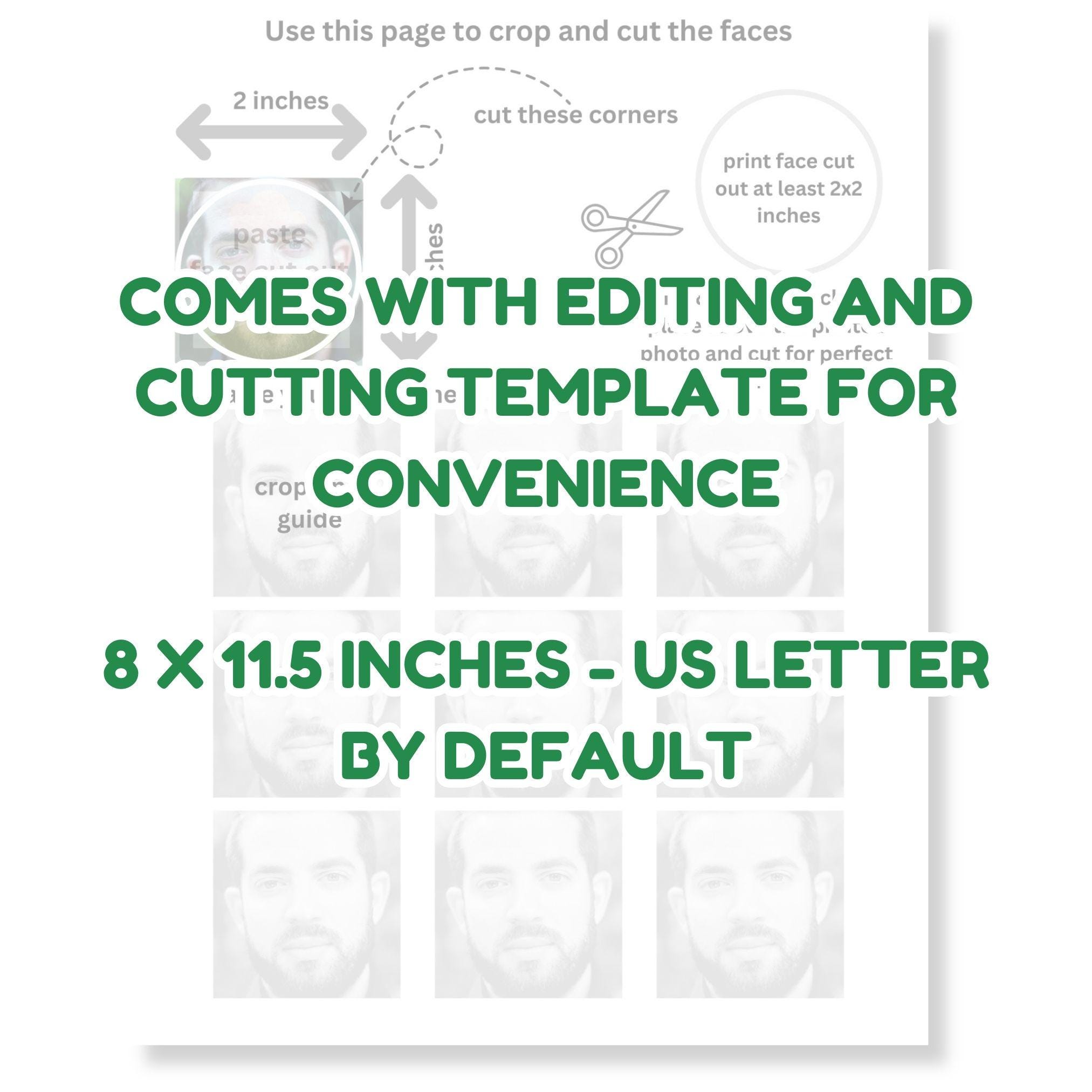 Add Your Own Face Christmas Nutcracker Ornaments, Printable Christmas ...