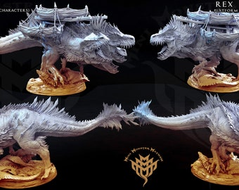 Clockwork T-rex Tyrannosaurus Wargaming Miniatures Monster Rocket Pig ...