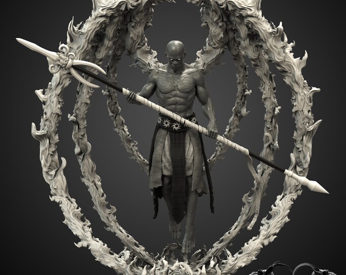 Oros, Angel of Destruction 3D Printed Fantasy Miniature D&D Runic - Etsy