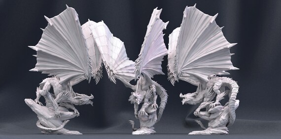 Crystal Dragon D&D Pathfinder Tabletop Gaming Wargaming | Etsy