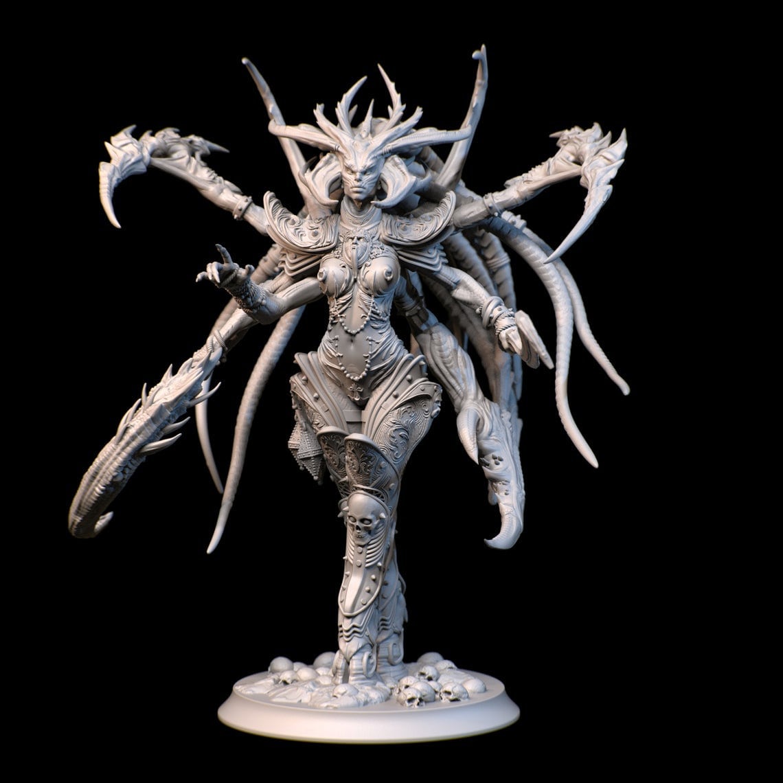 Demon Slaanesh Warhammer 3D Printed Printed Fantasy | Etsy