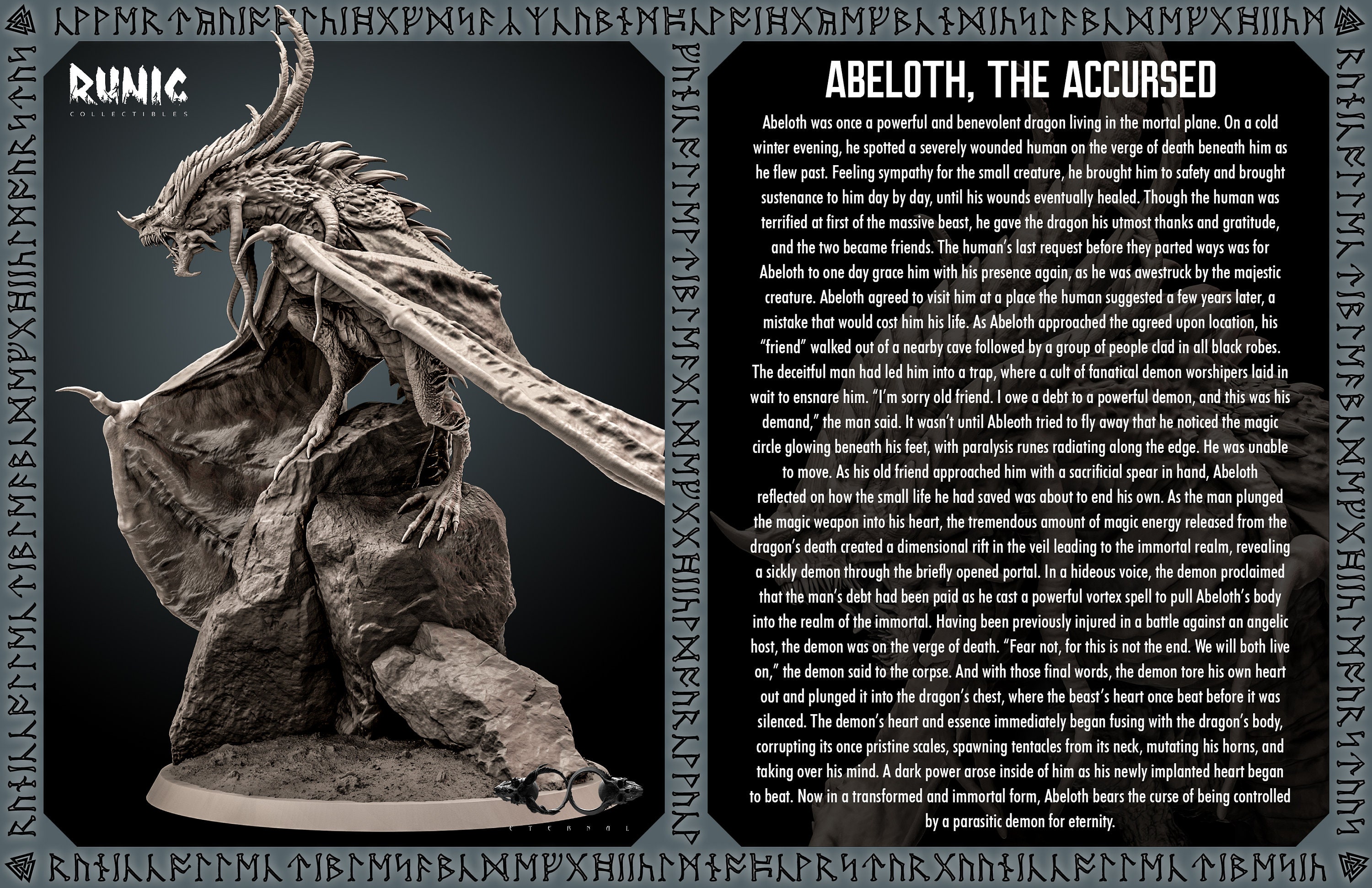 Abeloth the Accursed 3D Printed Fantasy Miniature D&D - Etsy