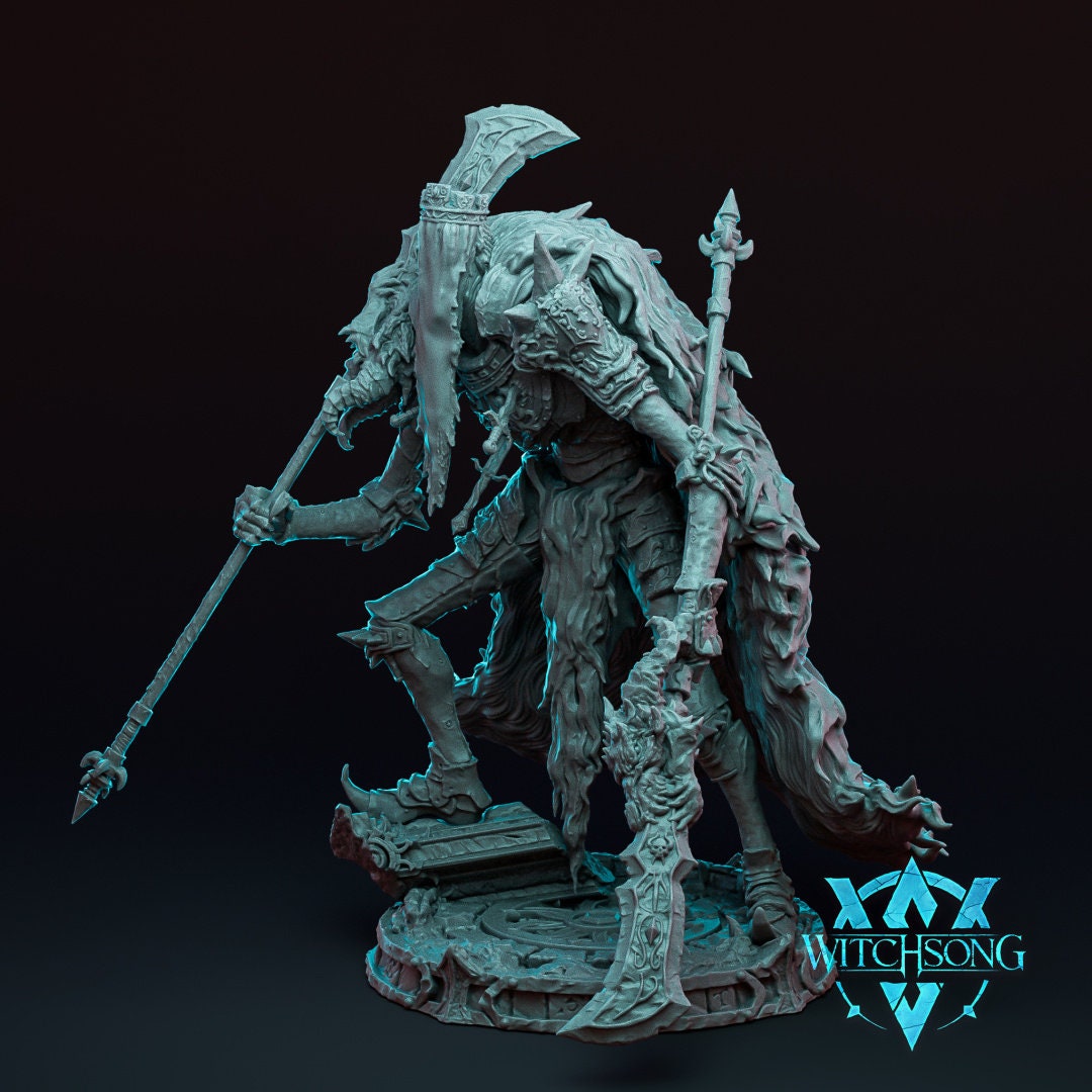 The Faceless King 3D Printed Fantasy Miniature D&D Witchsong - Etsy