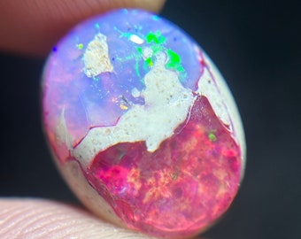 Galaxy Opal Ring, Shadowbox Border, Sterling Silver, Size 7.5 Cantera Opal Ring, Flashy Opal ...