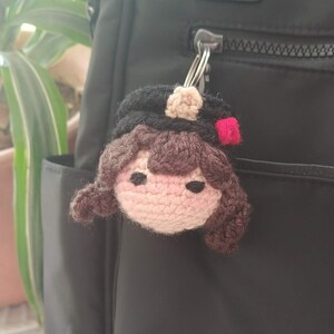 Hu Tao Keychain, Hu Tao Charm, Cute Crochet Keychain, Genshin Amigurumi ...