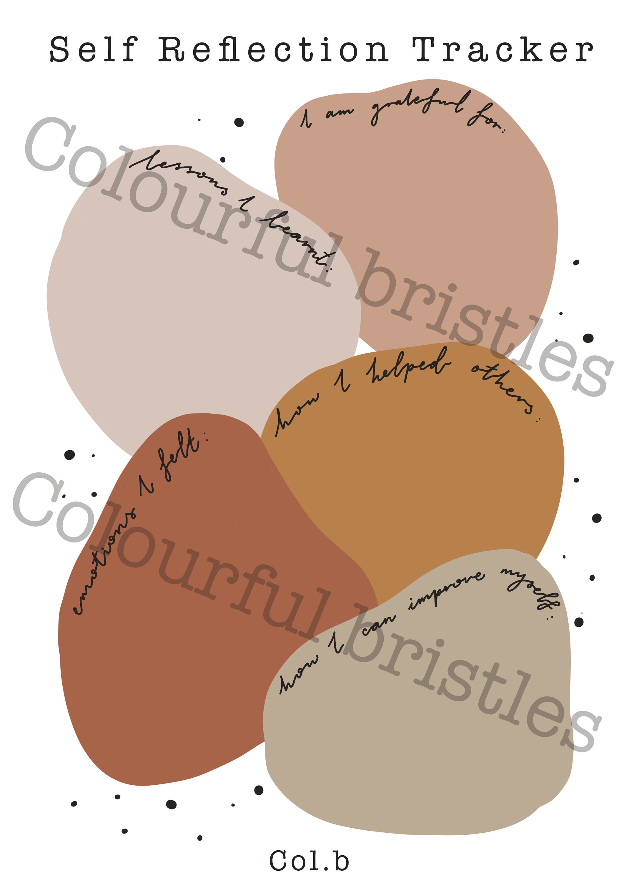 Self Reflection Tracker Printable - Etsy