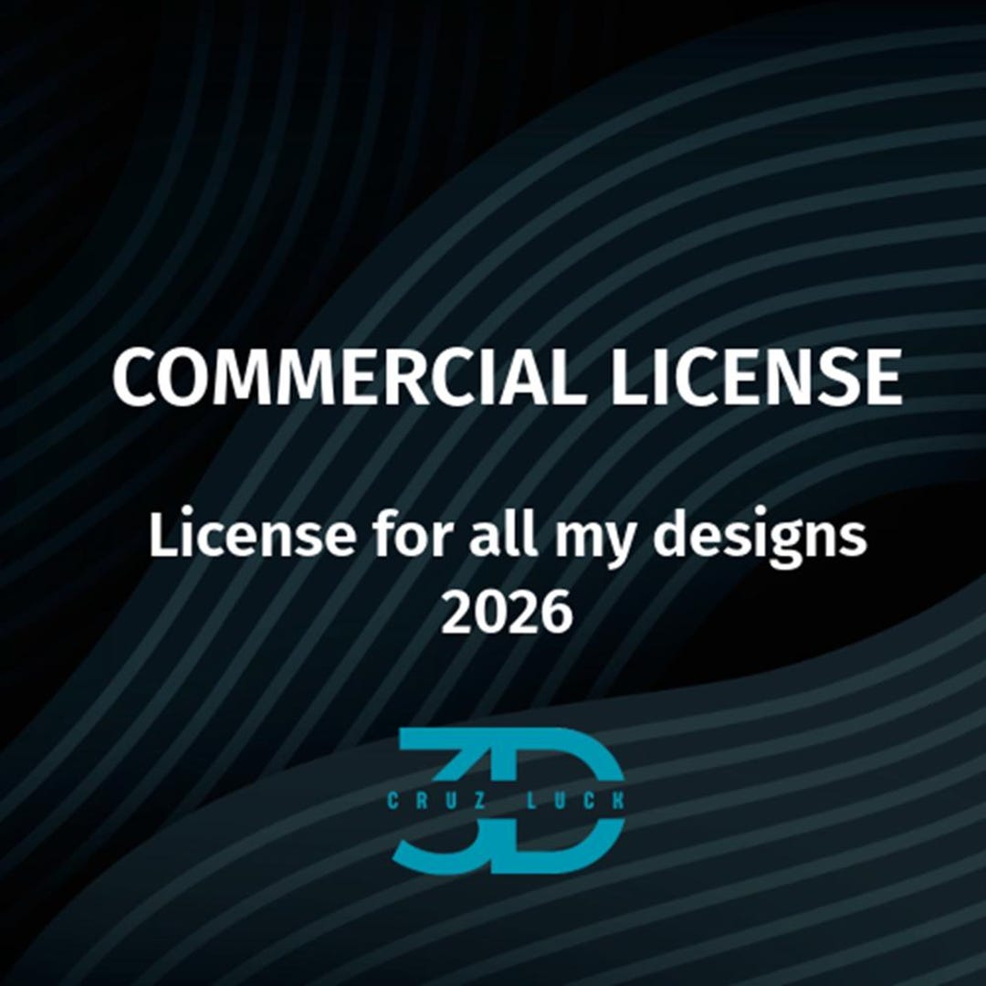 Commercial Use License to Sell Physical Models of My Designs + STL Gift ...