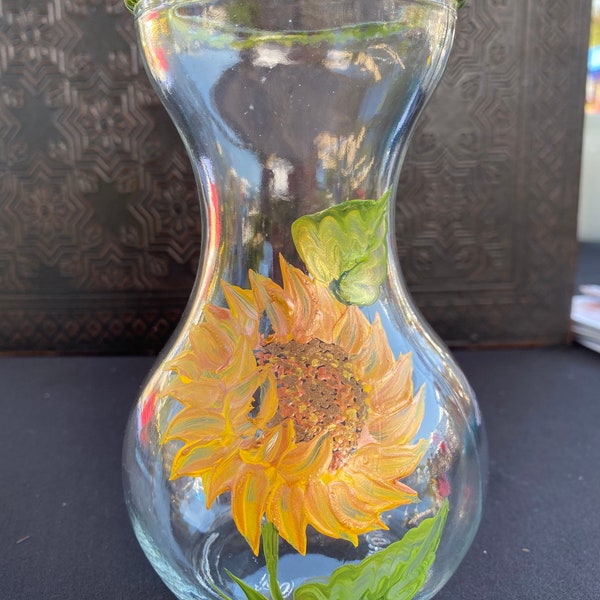 Hand Painted Vase - Etsy