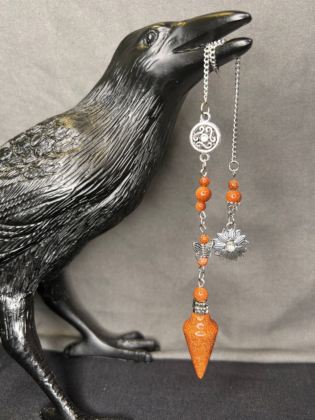 Red Goldstone Pendulum - Etsy
