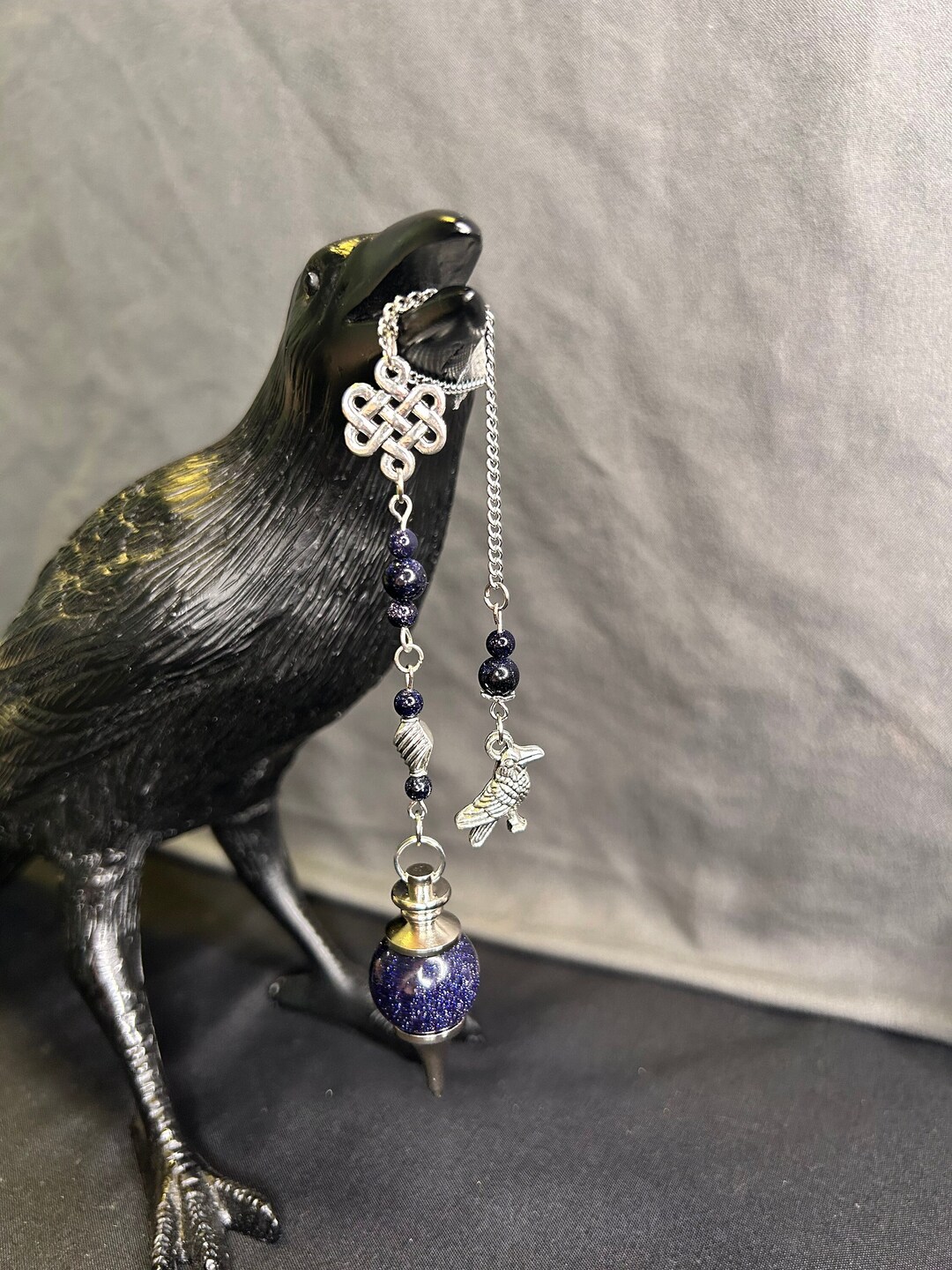 Beautiful Blue Goldstone Pendulum - Etsy