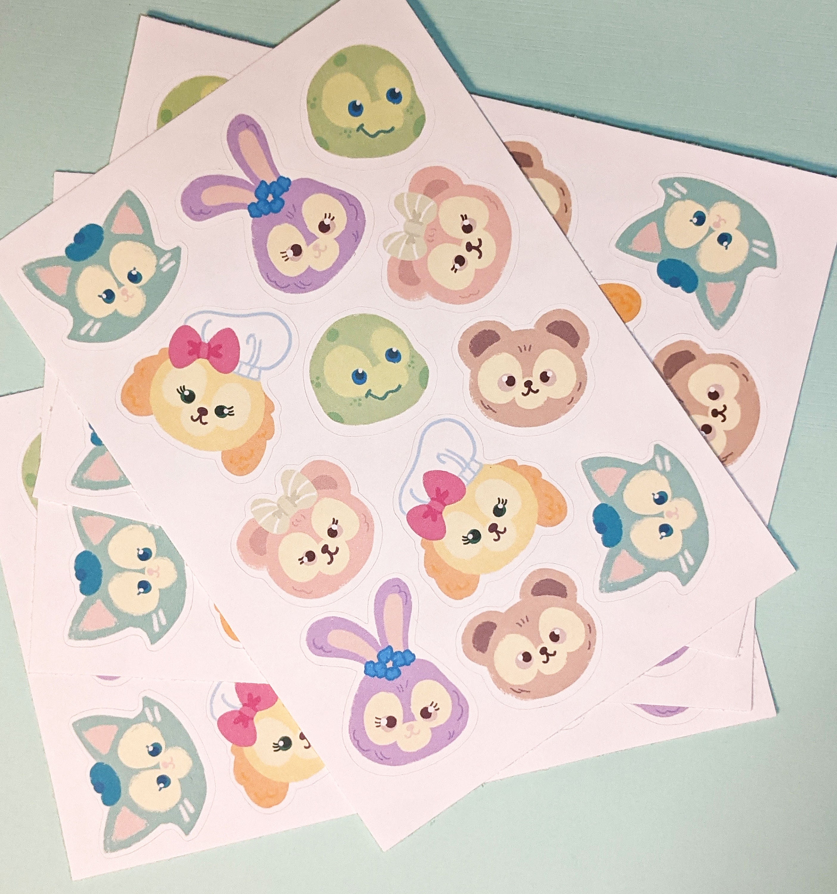 Disney Duffy Bear & Friends Sticker Sheet - Etsy
