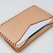 Handmade Leather Wallet, Credit Card Holder, Minimal Cardholder Wallet ...