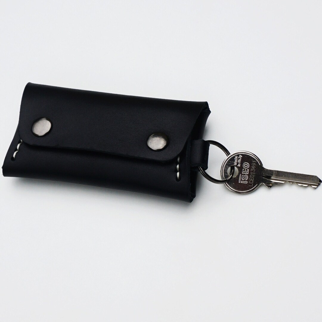 Handcrafted Leather Keychain Wallet Keys Purse, Key Ring Wallet, Credit ...