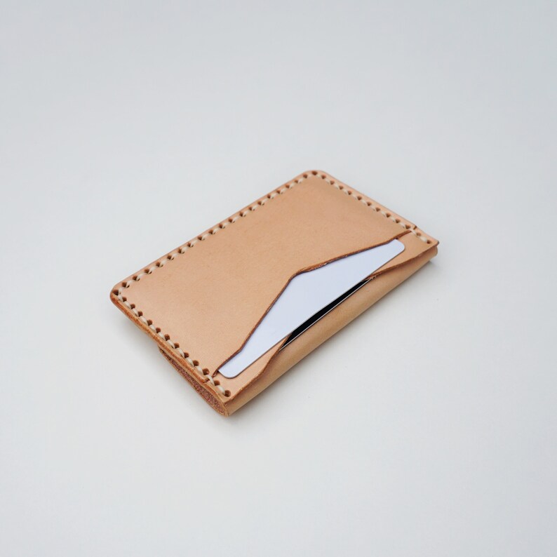 Handmade Leather Wallet, Credit Card Holder, Minimal Cardholder Wallet ...