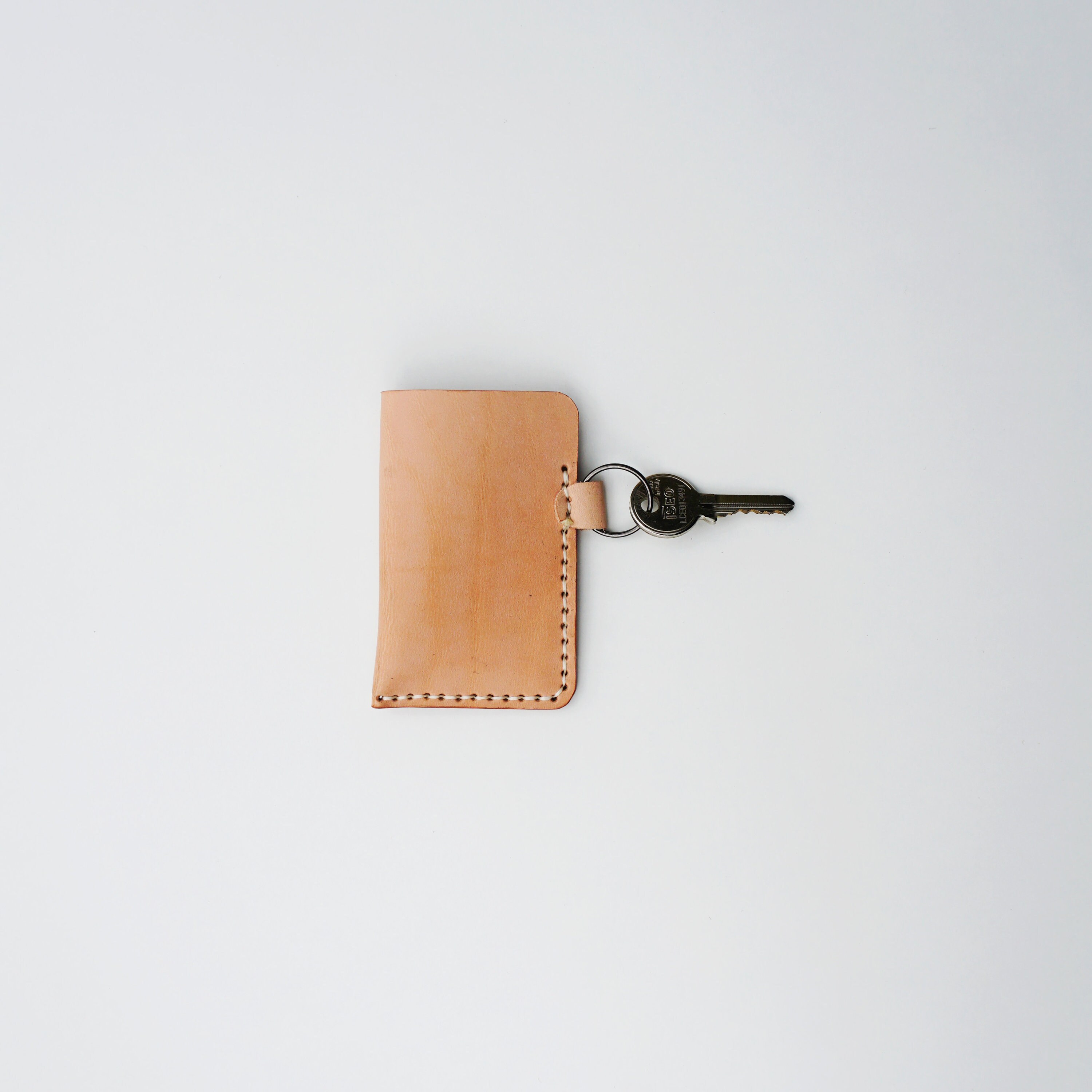 Leather Keychain Credit Card Holder Keychain Leather Wallet - Etsy