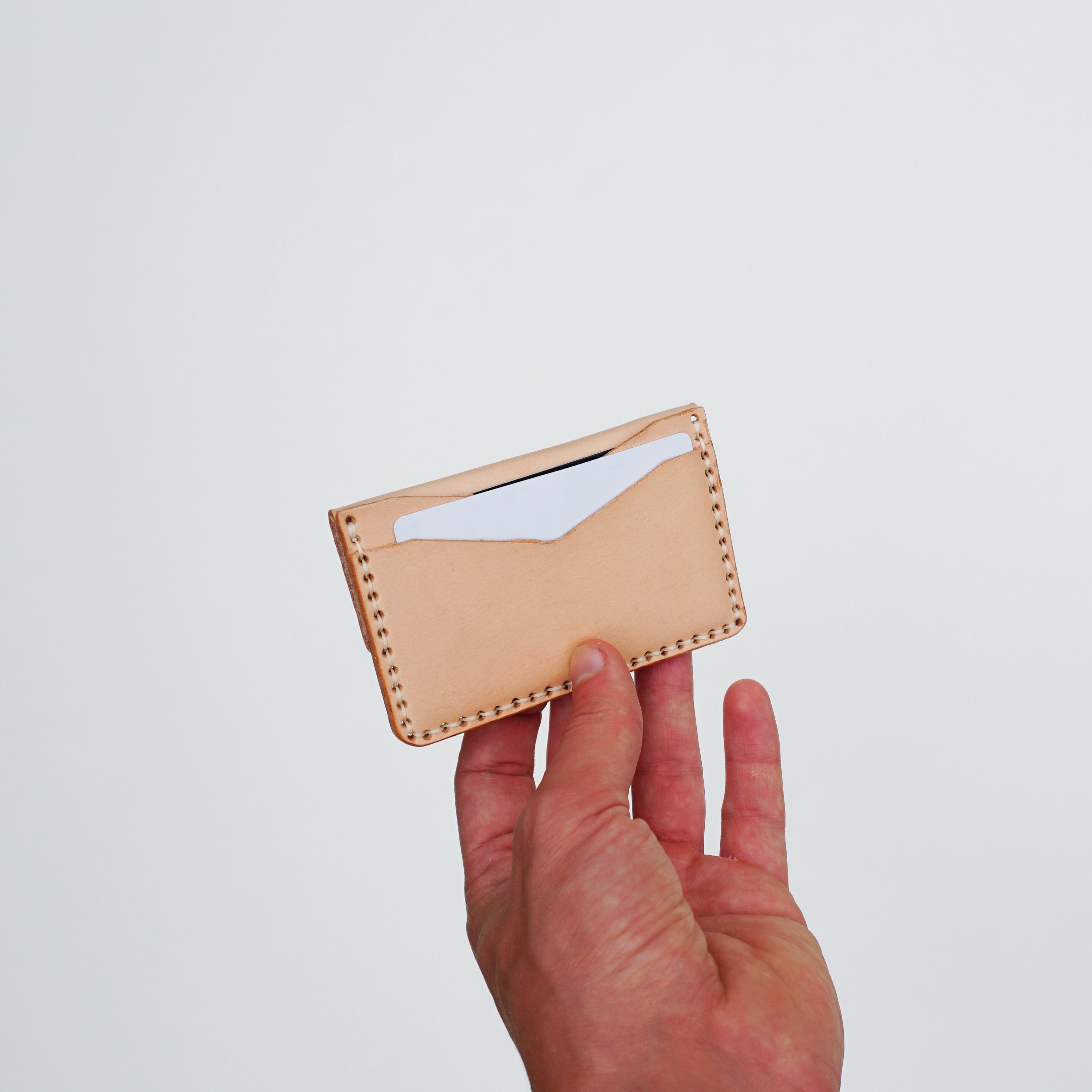 Handmade Leather Wallet, Credit Card Holder, Minimal Cardholder Wallet ...