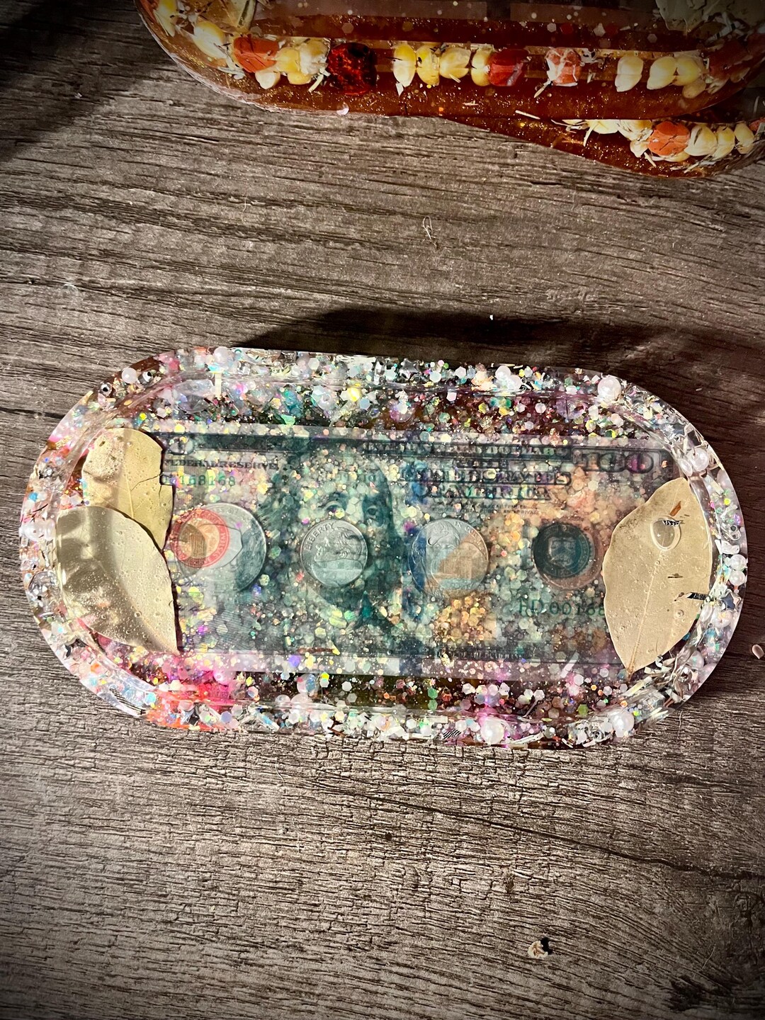 Money Tray Rainbow Glitter - Etsy