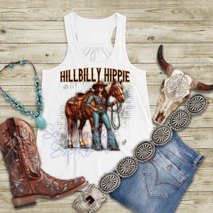 Hillbilly Hippie, Cowgirl Design, Digital Download, Sublimation, PNG ...
