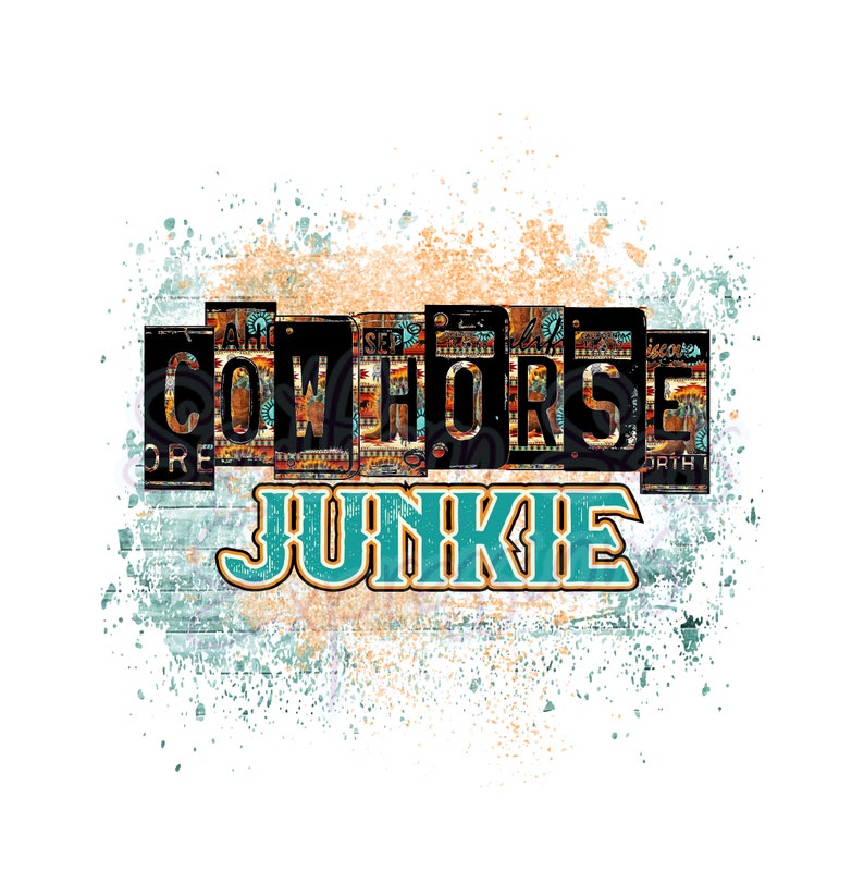Cowhorse Junkie Design: Roping Horse PNG, Sublimation (digital Download ...