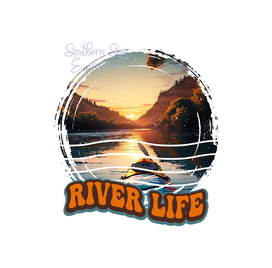 Kayak River Life PNG: Sublimation Design (digital Download) - Etsy